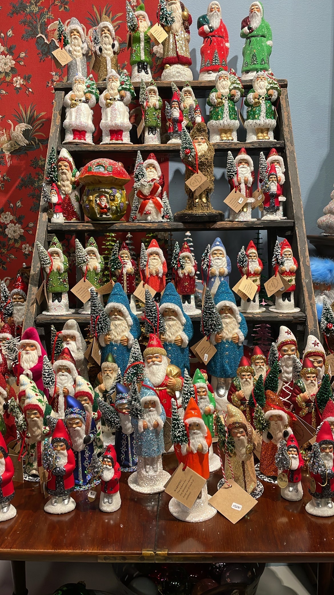 Ino Schaller Christmas Collection | Handmade Papier-Mâché Santas ...