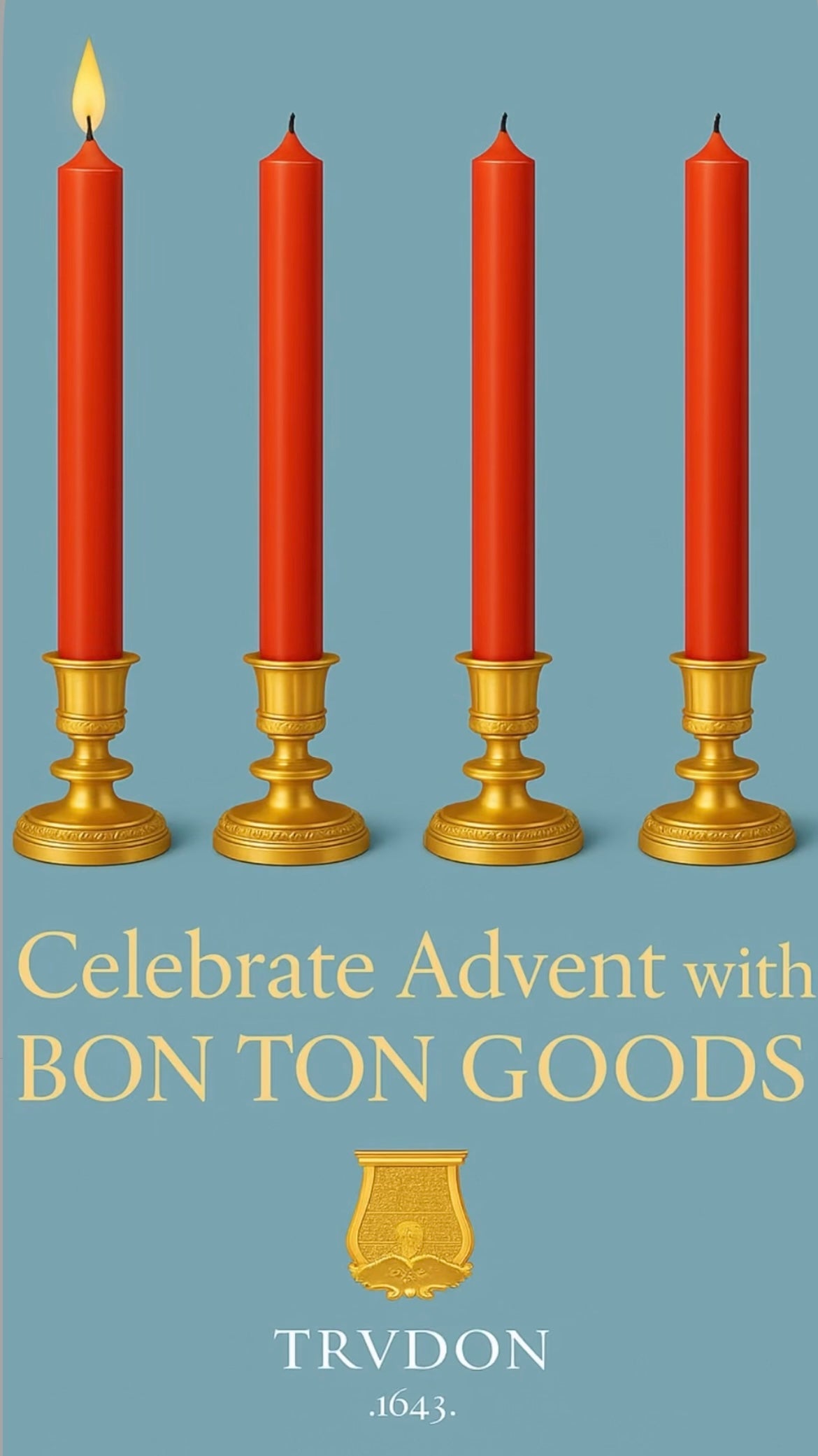 Creating Advent the TRUDON Way | BON TON goods | French Candle ...