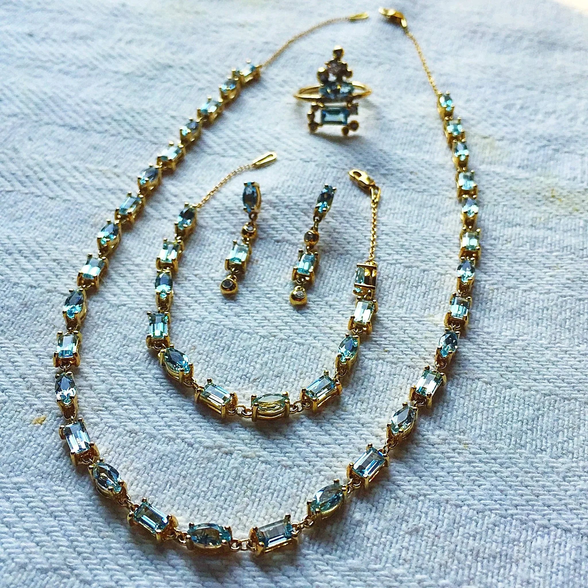 Alexandra Collection by Mikkel Brøgger, Aquamarine and Diamond Jewelry ...